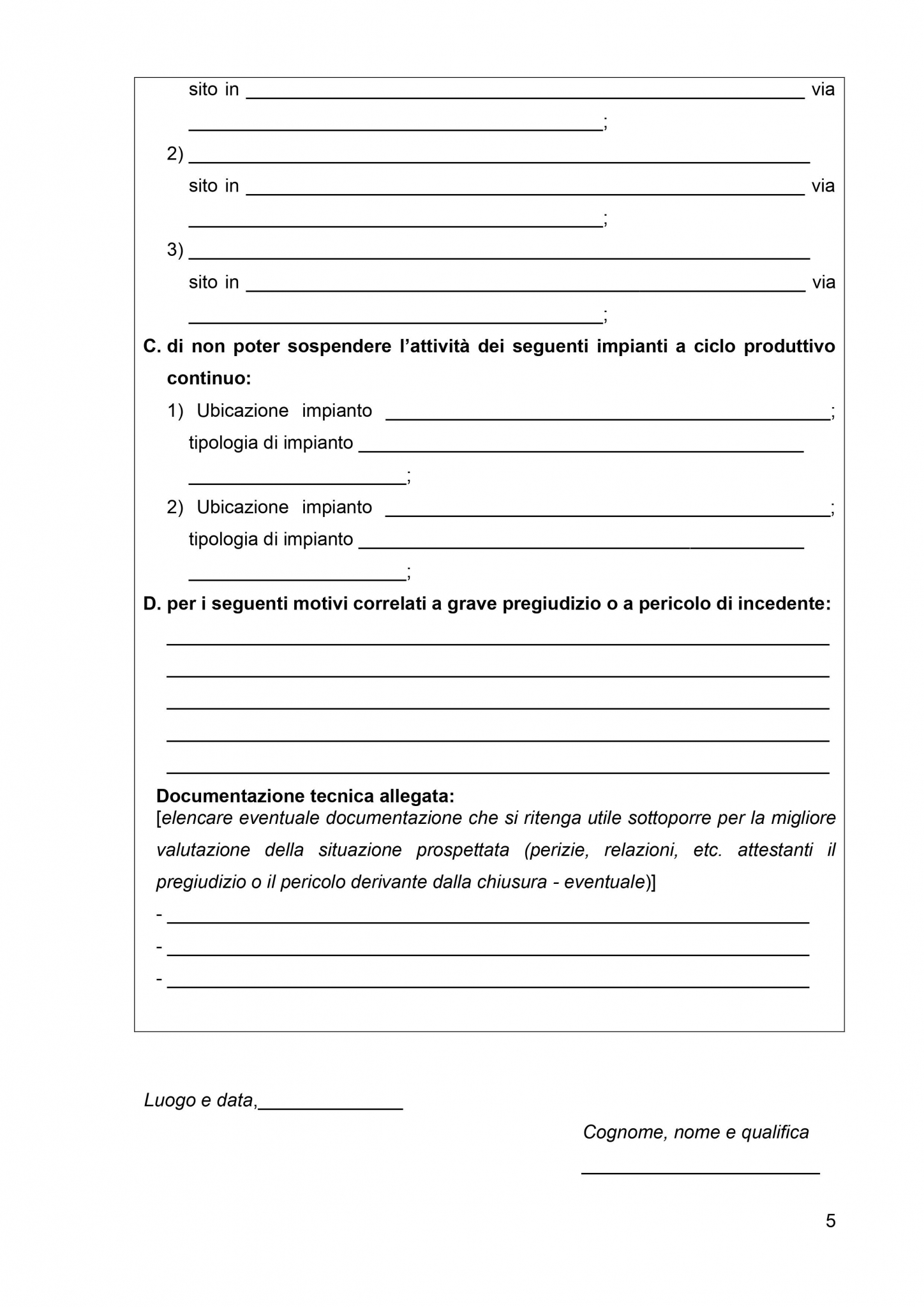 Modello comunicazione Prefettura art. 1 lett. d/e/g DPCM 22.03.2020 - Wise